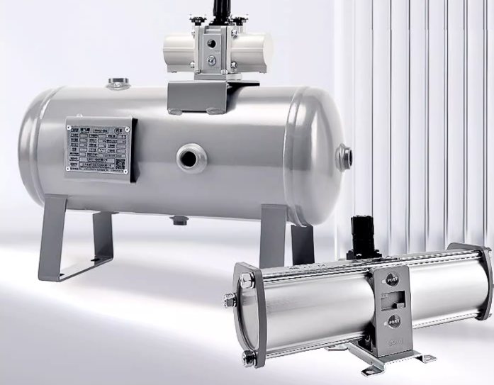 XVBAT Series Pneumatic Compressed Air Pressure Amplifier with Air Tank