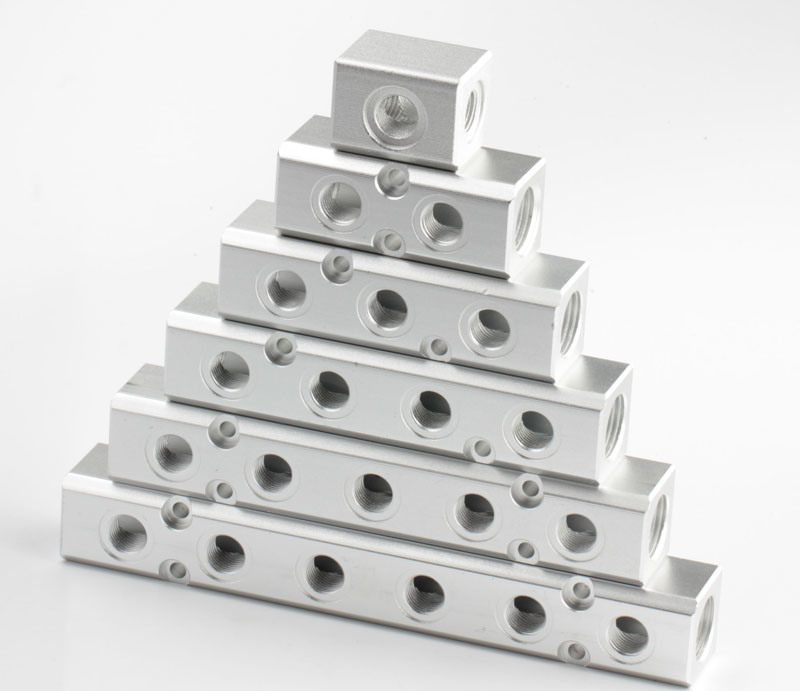 Xhnotion One-Station Aluminum Pneumatic Manifold with 1/2′′bspp Inlet ...