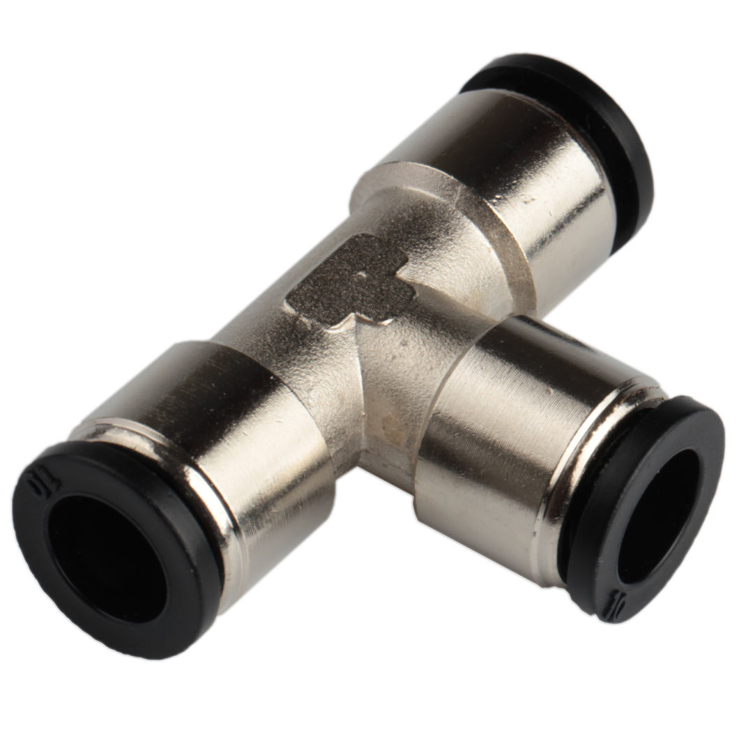 20 Bar Brass Push in Fitting Union Tee BSPP Thread