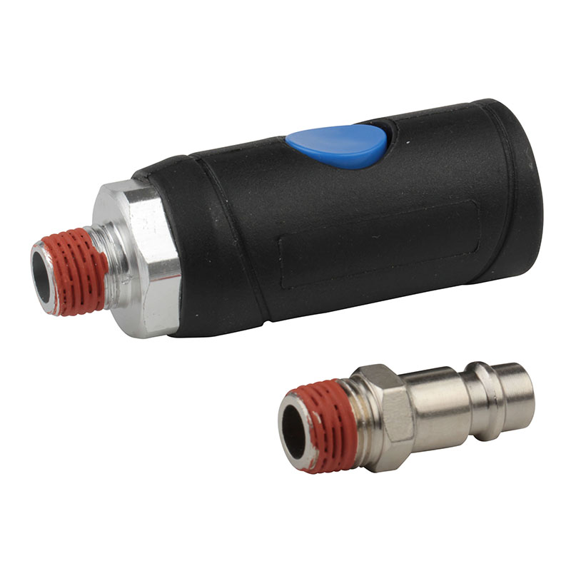 USA MILTON ISO 6150 SPQ-SM20 1/4NPT Male Safety Push Button Quick Coupler
