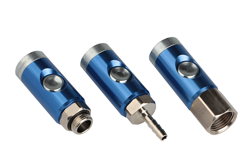 EU Type DN7.5mm Two Click Barb Safety Push Button Quick Coupling