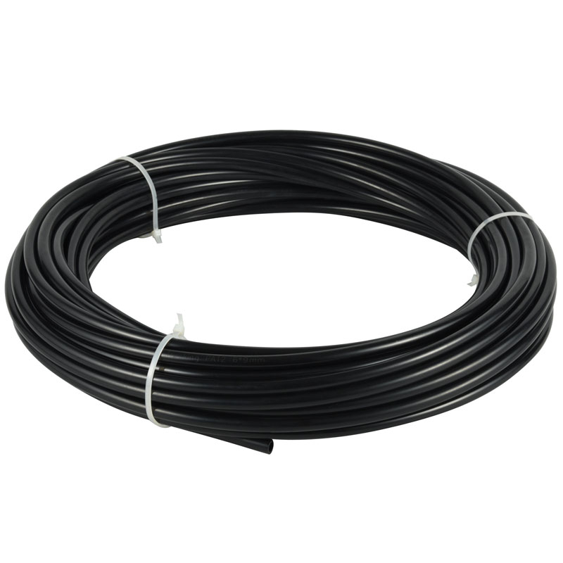 25 Meters Black Nylon PA Straight Air Tubing