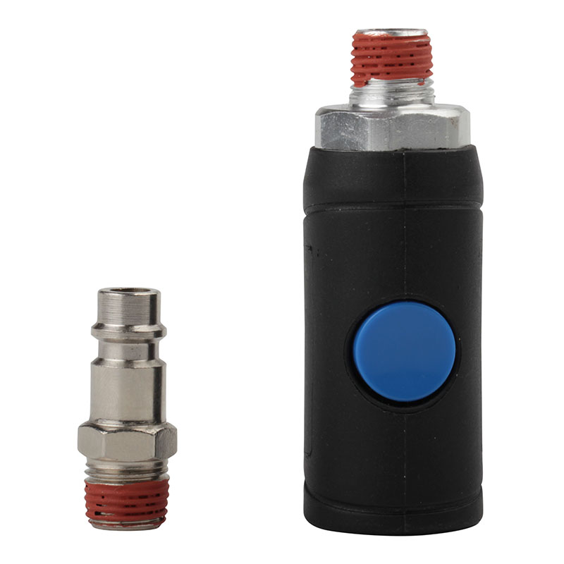USA MILTON ISO 6150 SPQ-SM20 1/4NPT Male Safety Push Button Quick Coupler