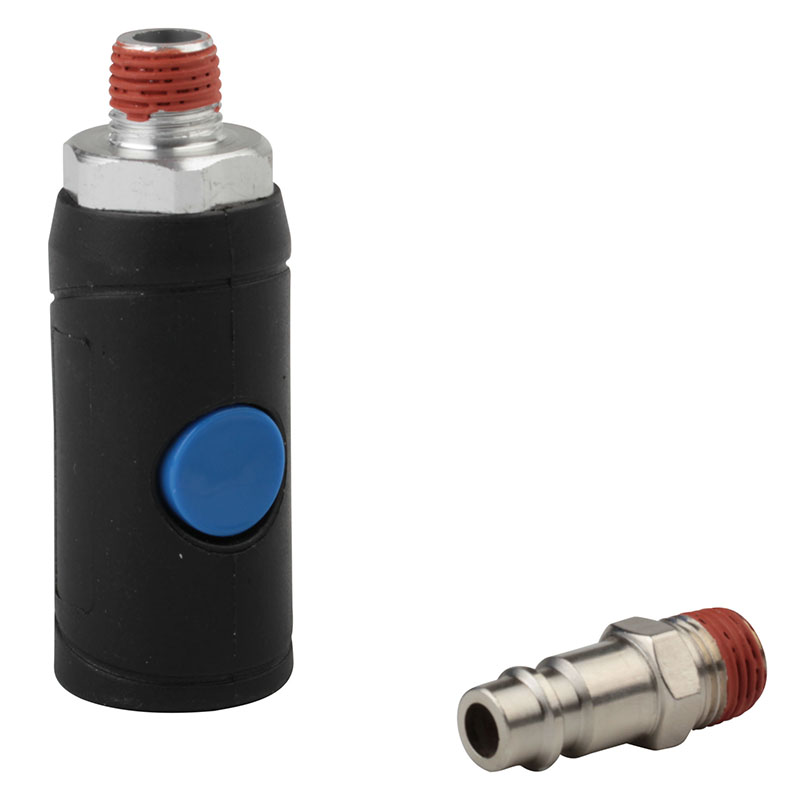 USA MILTON ISO 6150 SPQ-SM20 1/4NPT Male Safety Push Button Quick Coupler